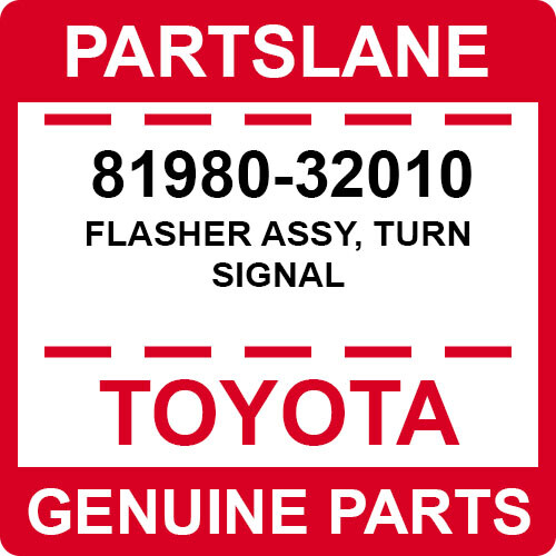 81980-32010 Toyota OEM Genuine FLASHER ASSY, TURN SIGNAL | eBay