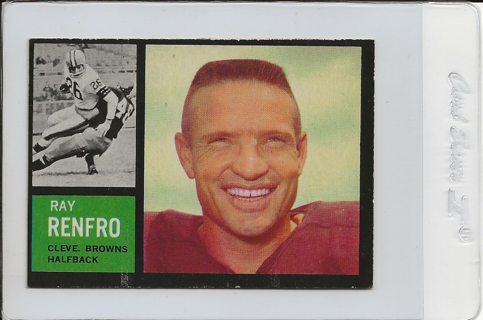 1962 Topps Football High End Set Break #27 Ray Renfro Solid Nm | eBay