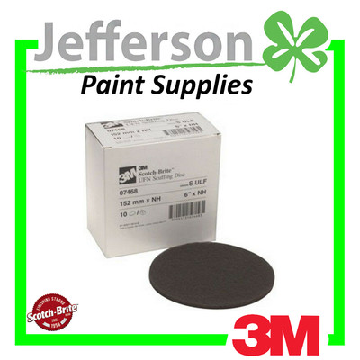 3M 7468 Scotch-Brite 150mm 6" Scuffing Disc Ultra Fine - Box of 10 ...