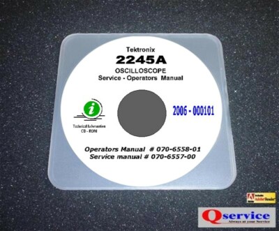 Tektronix TEK 2245A Service + Ops Manual CD With Complete A3 Diagrams ...