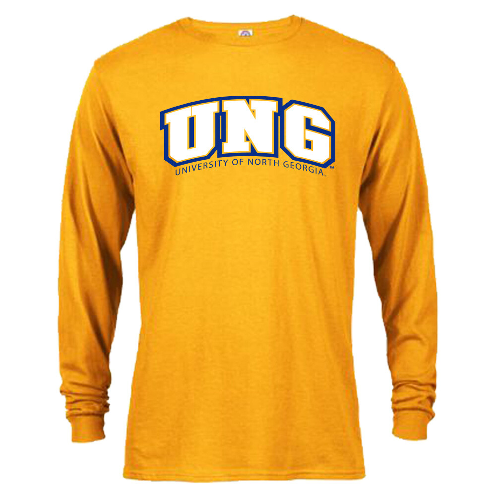 University of North Georgia Nighthawks UNG Arched Text Logo Long Sleeve ...