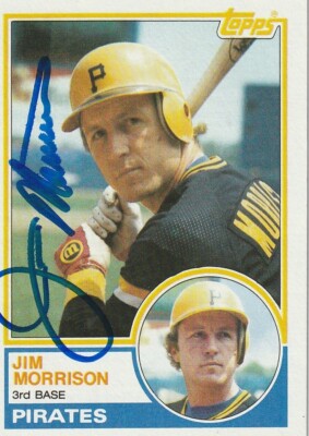 JIM MORRISON PITTSBURGH PIRATES SIGNED 1983 TOPPS CARD #173 | eBay
