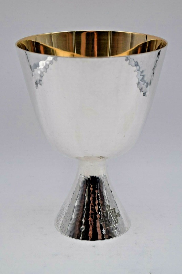 + Nice Antique All Sterling Silver Chalice + 7 1/4" ht. + (CU503) | eBay