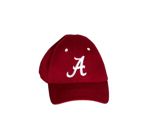 Alabama Crimson Tide Ball Cap Hat Red w/White A Logo Adjustable ...
