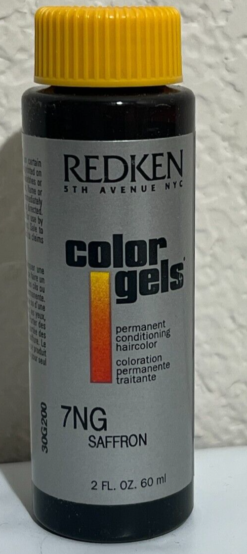 Redken Color Gels Lacquer Permanent Liquid 2oz 7NG Saffron (NEW ...