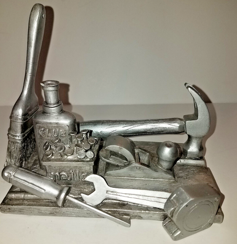 Gift for Dad Tools Hammer Nails Screwdriver Brush Tape Measure Desk ...