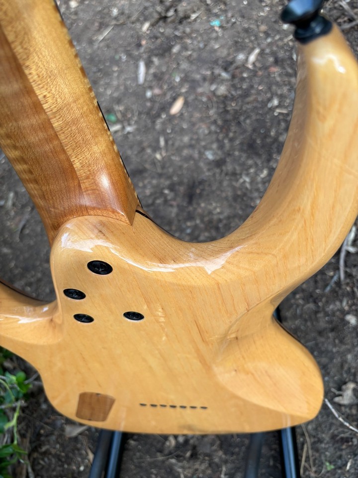 Mollo 7 String Electric Guitar Roasted Flame Maple Neck | eBay