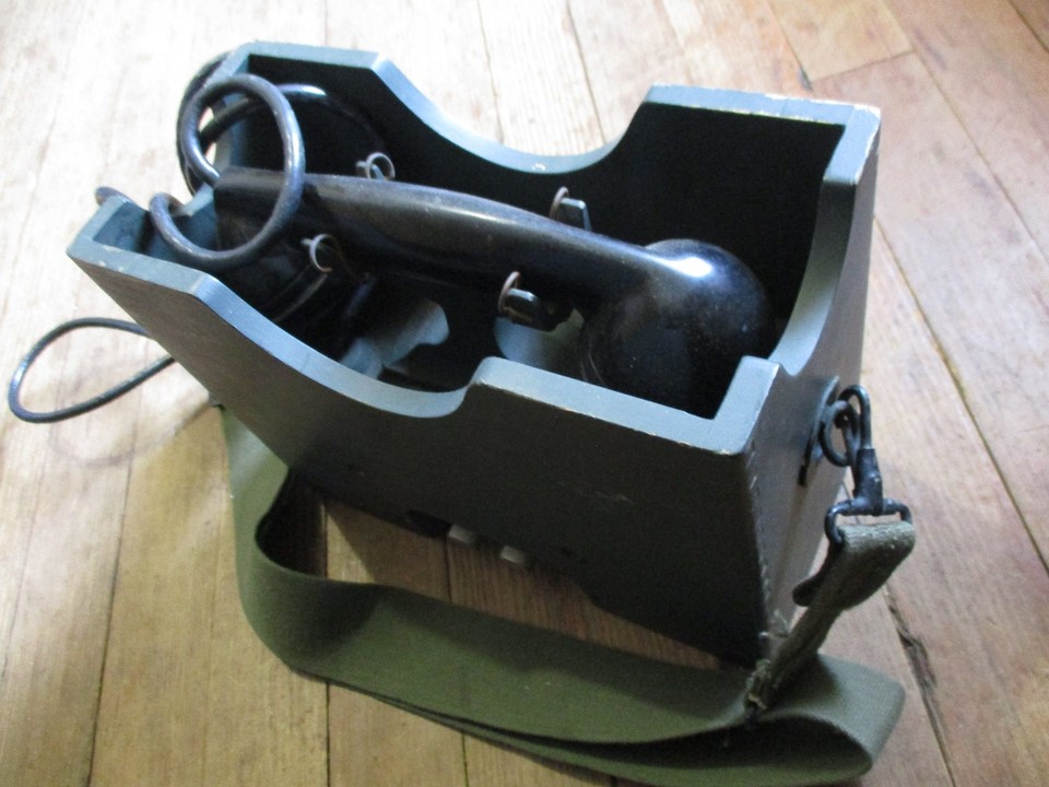 Vintage Dictograph Products WWII Navy A.B. Portable Telephone System ...