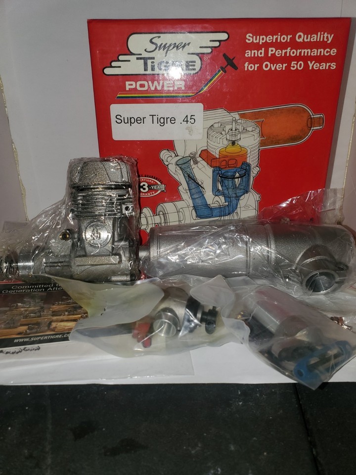 Super Tigre G45 .45ci RC Glow Engine (NIB) | eBay