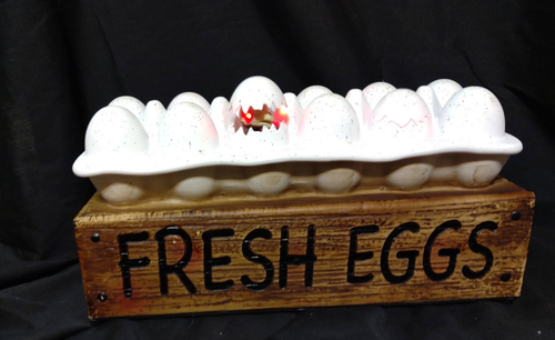 Halloween Animatronic Tekky Toys Red Shed Animated Deviled ZOMBIE Eggs ...