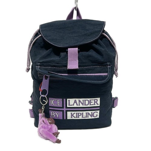 Auth Kipling - Navy Light Purple Nylon Backpack | eBay