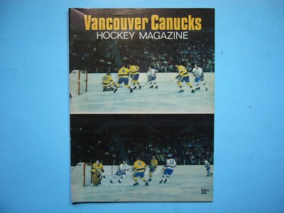 1969/70 VANCOUVER CANUCKS VS SEATTLE TOTEMS WHL HOCKEY PROGRAM TED ...