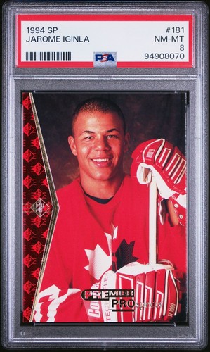 1994 SP Jarome Iginla Rookie Card RC #181 PSA 8 NM-MT | eBay