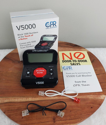 CPR V5000 Call Blocker for Landline Phones - Block Robo, Spam ...