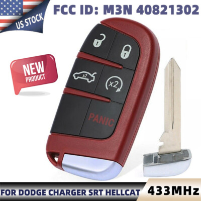 Smart Remote Key FOB 433MHz 5B for 2015 -2018 DODGE CHARGER SRT HELLCAT ...
