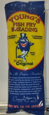 Young's Fish Fry Breading Mix, Original, 10 oz, Three Pack Local Pickup ...
