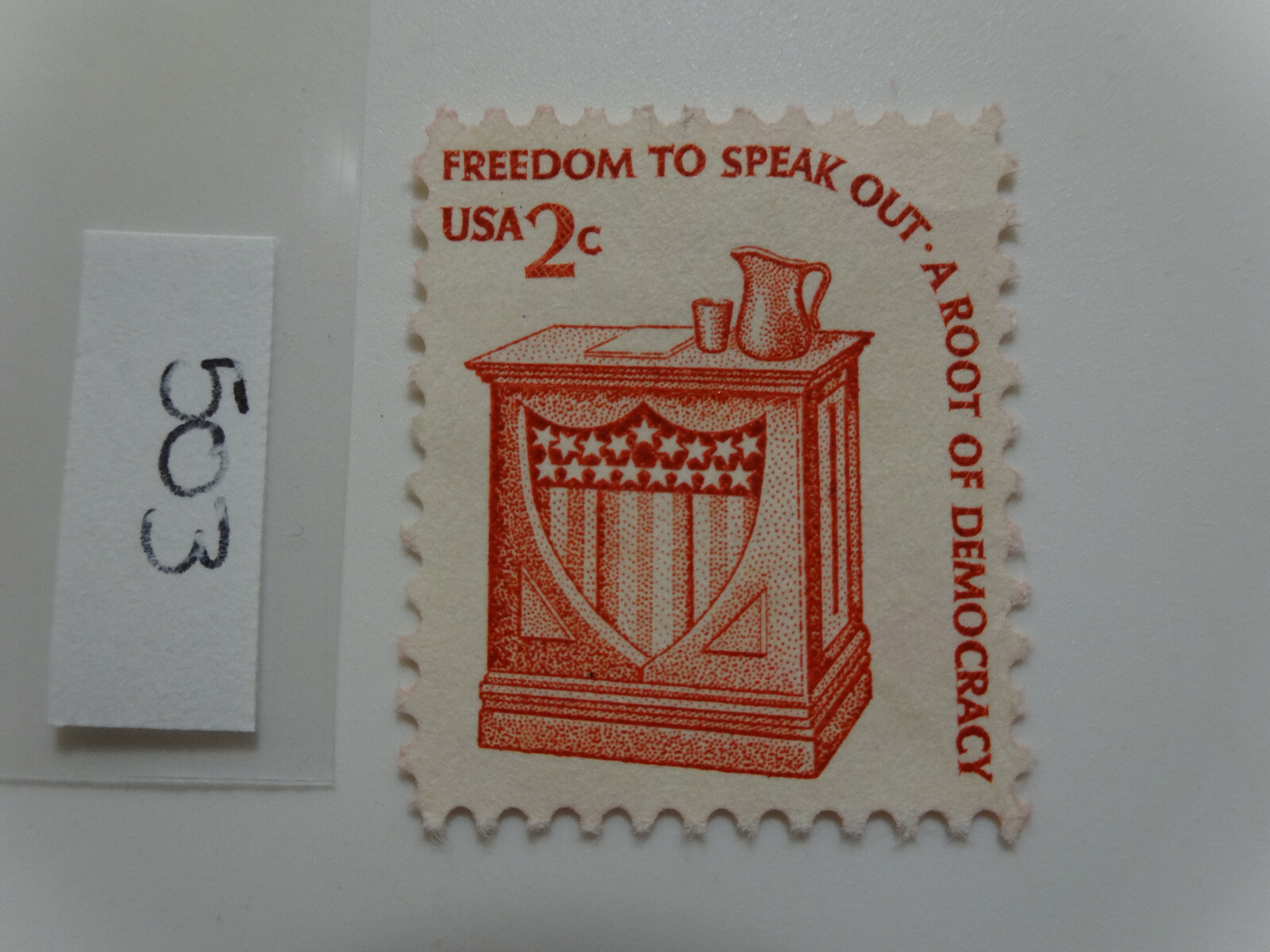 Freedom to Speak Out - A Root of Democracy - 2c USA/United States ...