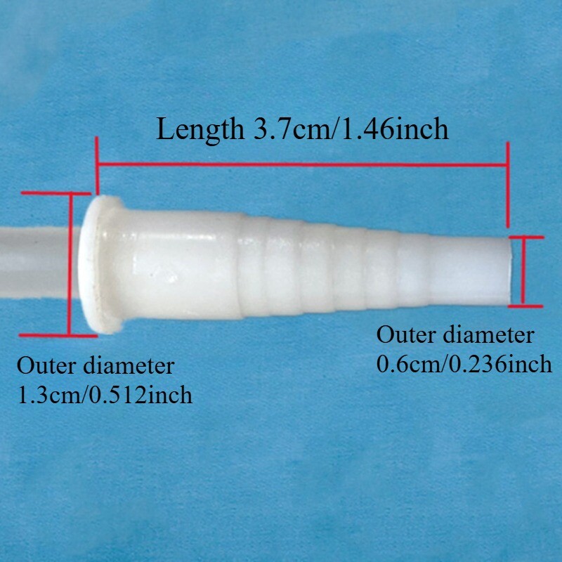 Set of 2 Men Reusable Latex Sleeve Type Urine Bag Male Drainage ...