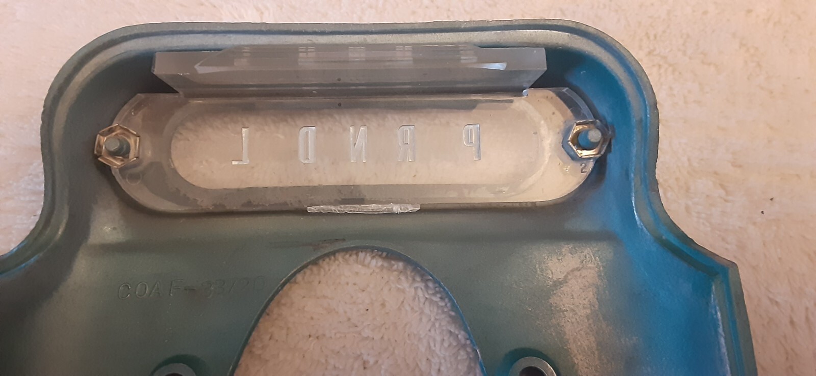 Vintage 1960 Ford Column Shift Indicator Bezel Auto Transmission C0AF ...