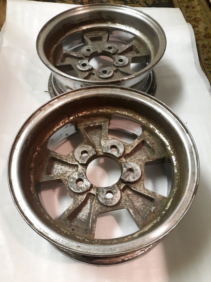 Fenton Hawk Wheels 14x6 5x5" Bolt Circle 5 Spoke Steel | Pair | USA ...