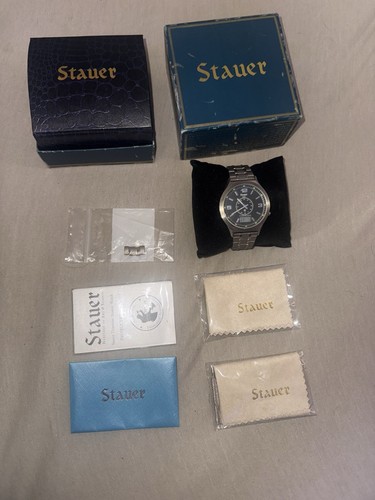 Stauer Titanium Atomic Radio Controlled Watch 15442 Military Time New ...