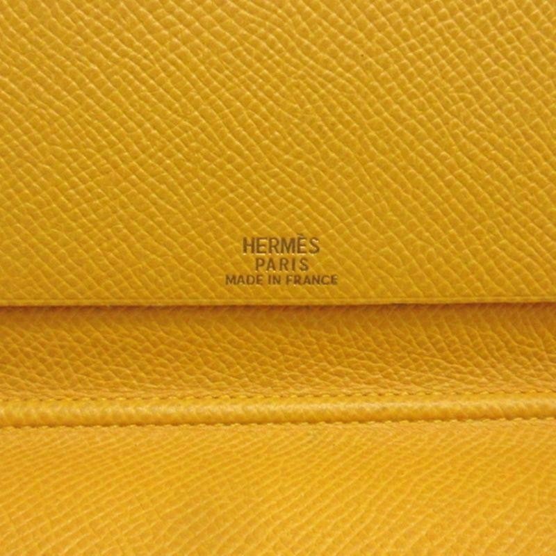 HERMES Agenda Vision Kushed Leather Diary Cover Yellow Men's | eBay