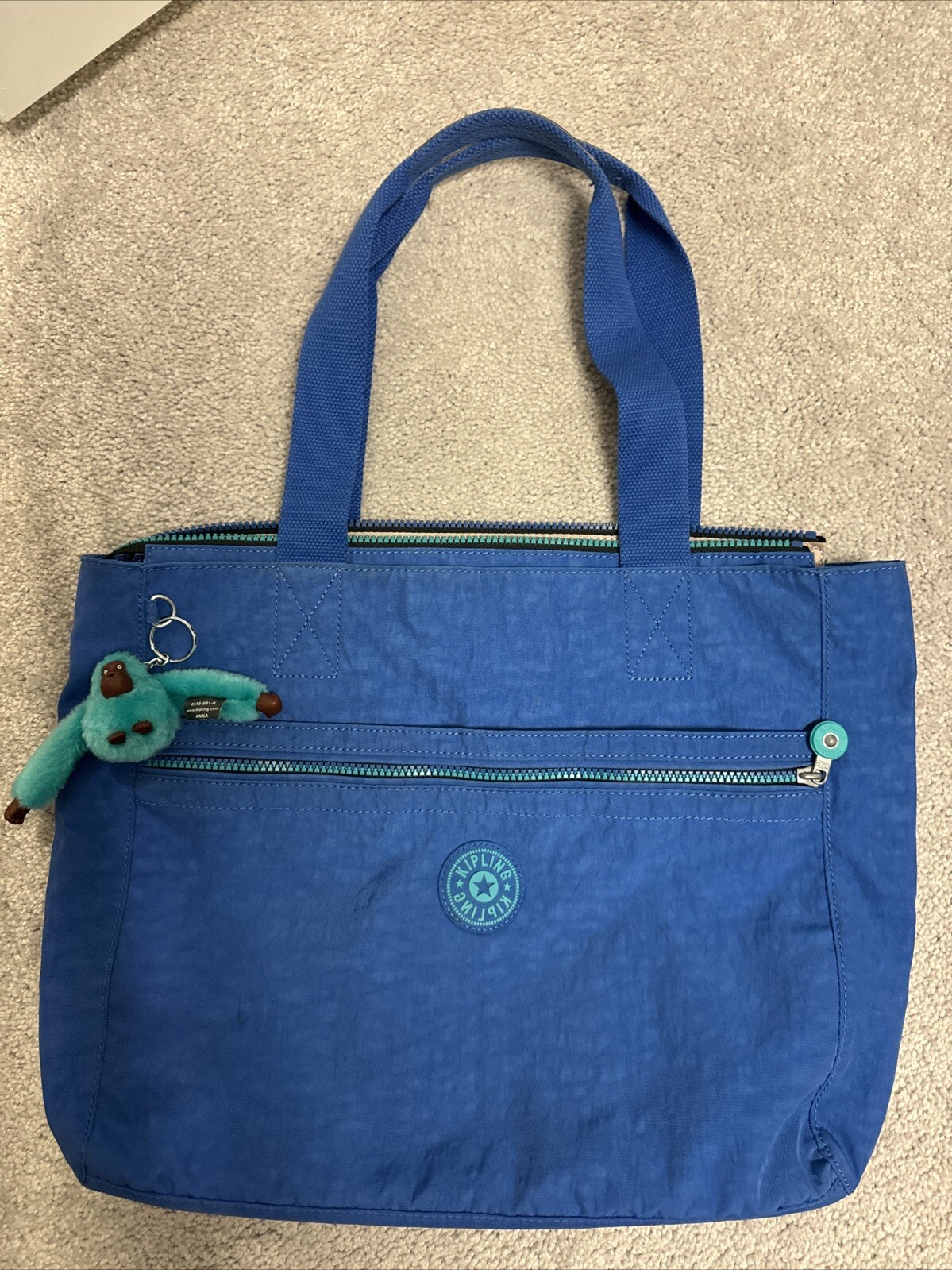 Kipling Tote Bag Large, Cobalt blue, Excellent Condit… - Gem