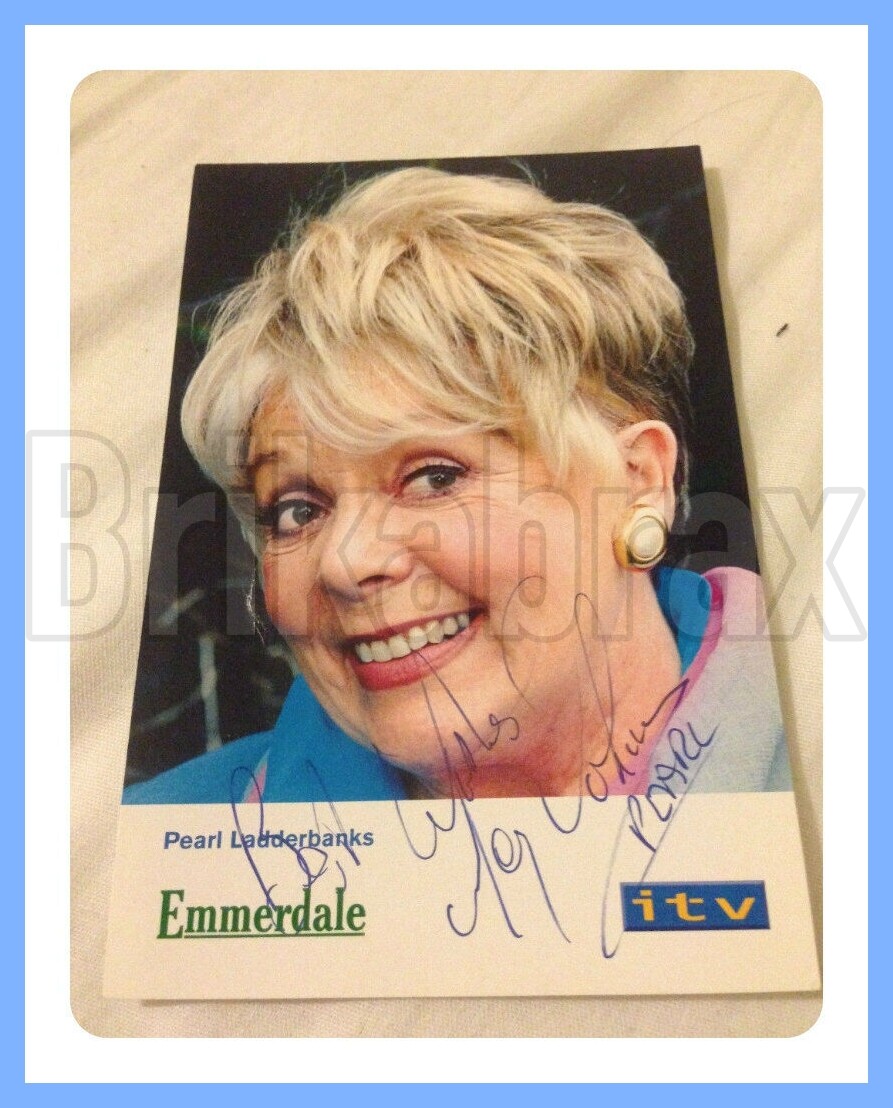 Actor Meg Johnson (Emmerdale Pearl Ladderbanks) Genuine Autographed ...
