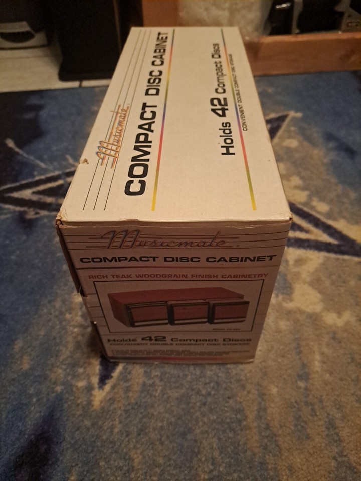 Musicmate Compact Disc Cabinet Holds 42 Cds Model Cd-420 1990 Storage ...