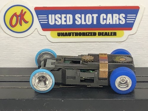 AURORA AFX CHASSIS WITH SUPER II WHEELS , MEAN GREEN ARMATURE HO SL0T ...