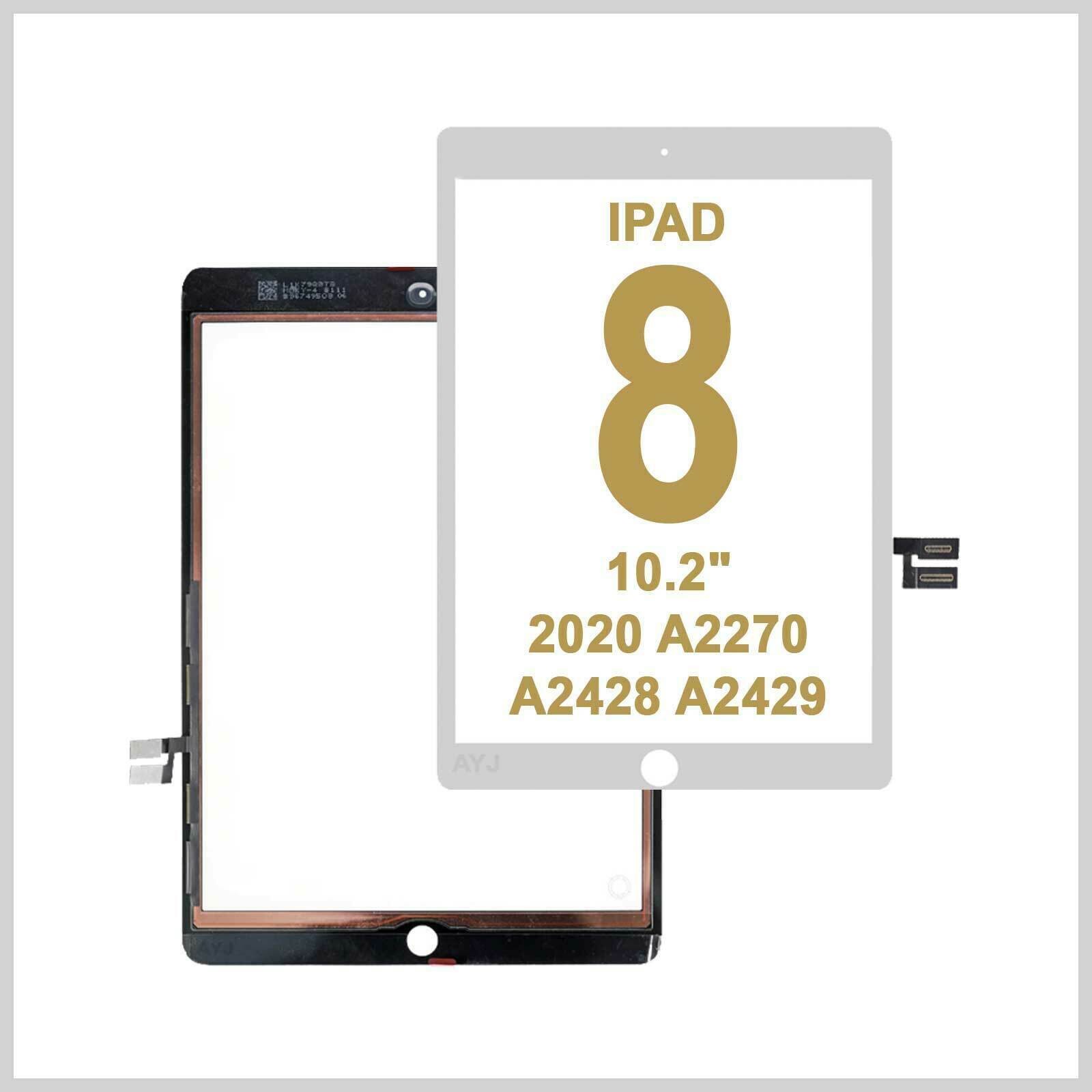 iPad 8 10.2" 2020 A2270 A2428 A2429 Touch Screen Digitizer Replacement ...
