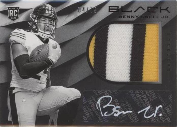 2019 Panini Black - Rookie Patch Autographs Benny Snell Jr. #114 /75 ...