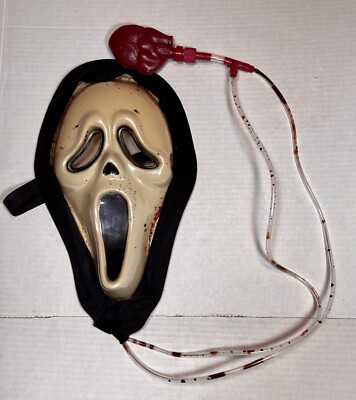 Vintage SCREAM Mask Ghostface with Blood Pump Heart Original 90s ...