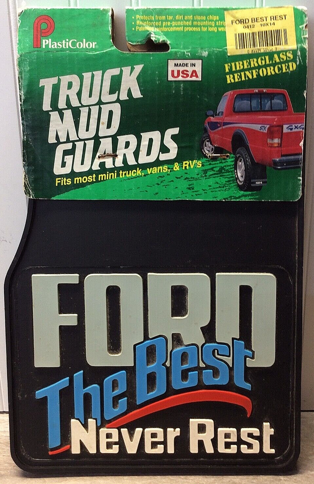 PlastiColor Ford Truck Mud Guards "FORD The Best Never Rest" | 0412 ...