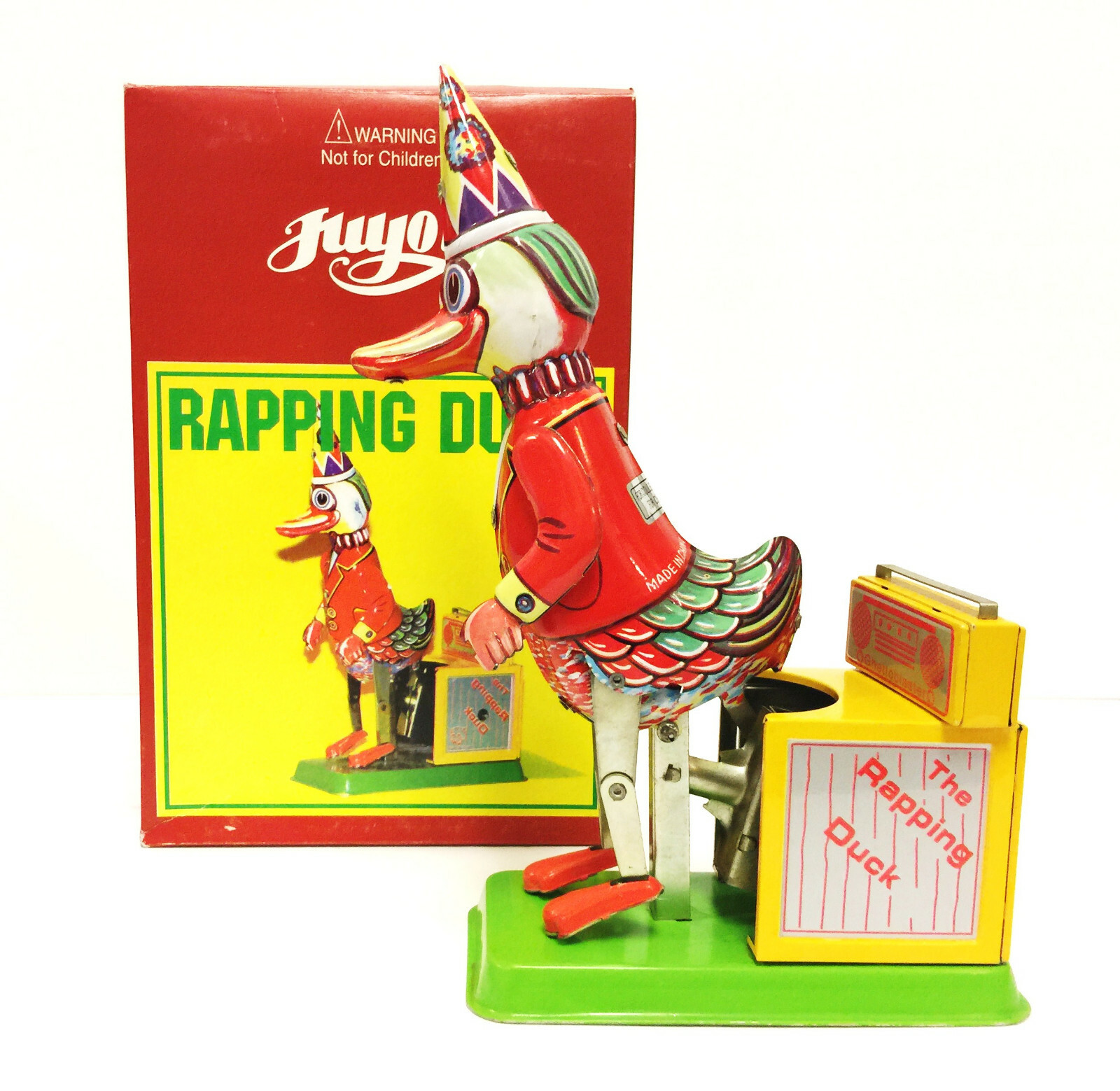 BRAND NEW JUYOU RAPPING DUCK JMT 56 WIND UP TIN TOY MINT | eBay