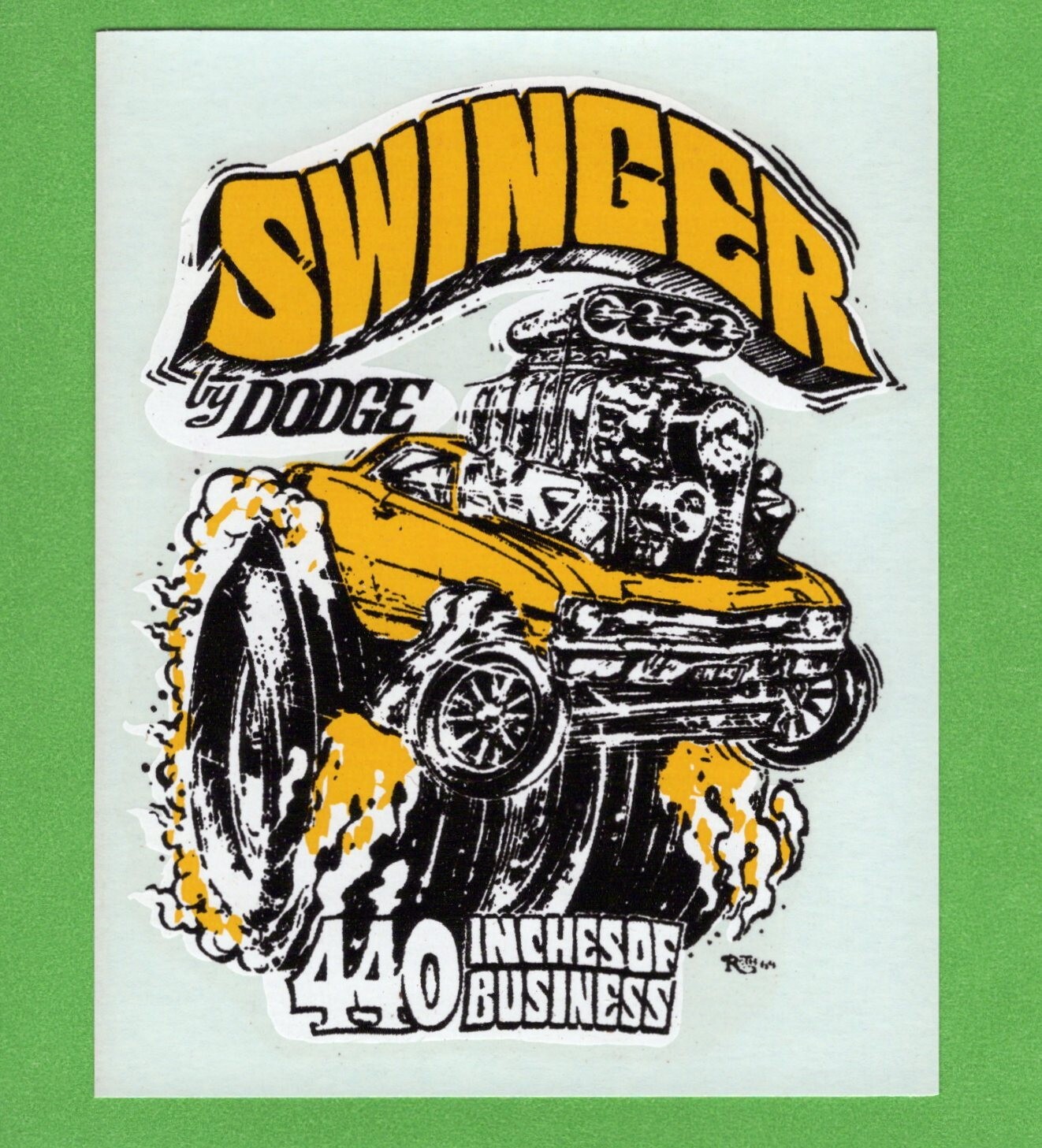 VINTAGE ORIGINAL 1967 ED ROTH "SWINGER BY DODGE" 440 DART GASSER WATER ...