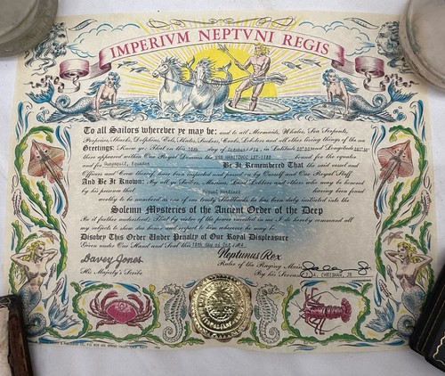 Original US Special Forces Green Beret’Order Of The Deep Certificate ...