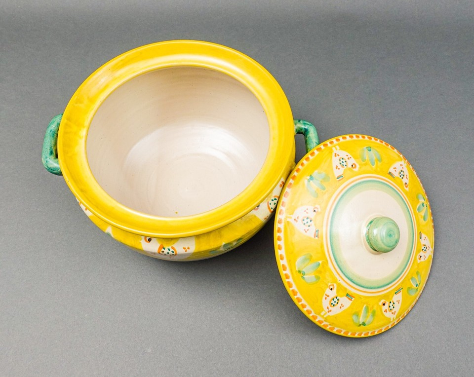 Solimene Vietri Camillo Positano Yellow Chicken Covered Soup Vegetable ...