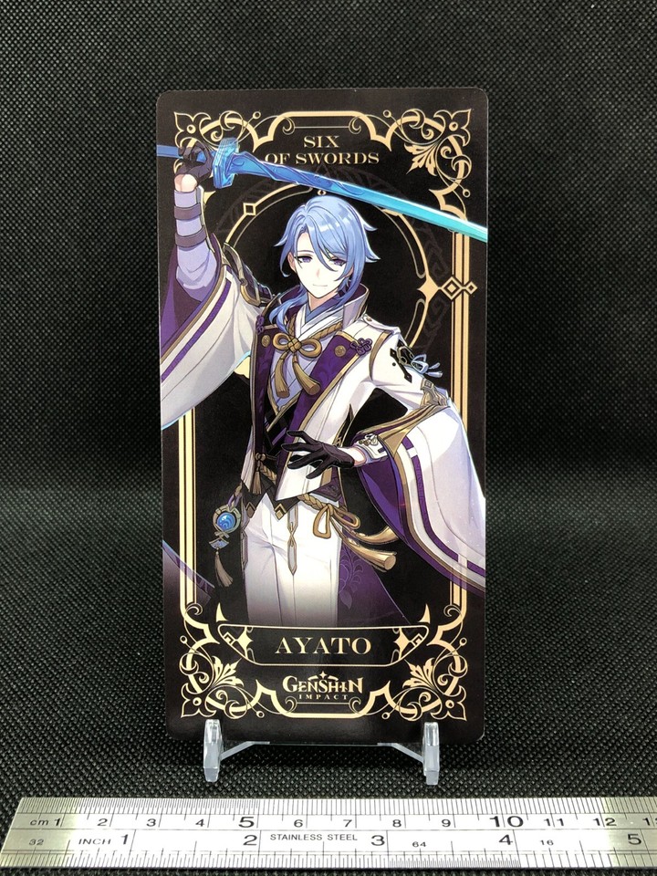Ayato Six of Swords Genshin Impact Tarot Card Japan Game Character | eBay