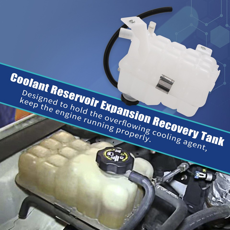 Coolant Recovery Tank Overflow Reservoir w/15PSI Cap For Chevy Cadillac ...