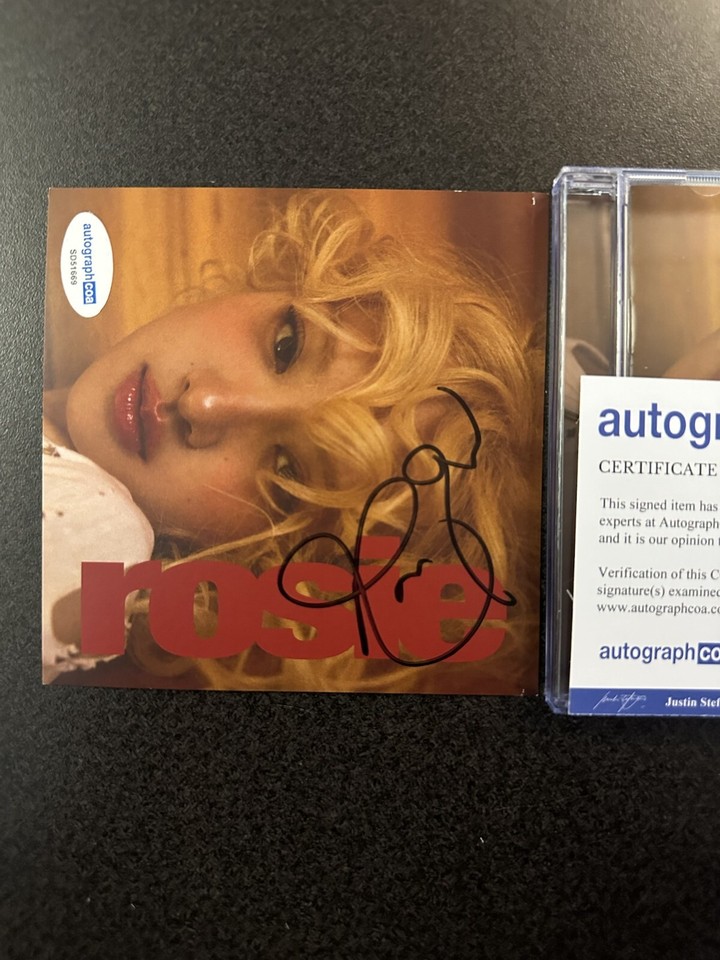 Rosé AUTOGRAPH Rose - Rosie CD Jewel Case SIGNED Blackpink COA #SD51669 ...