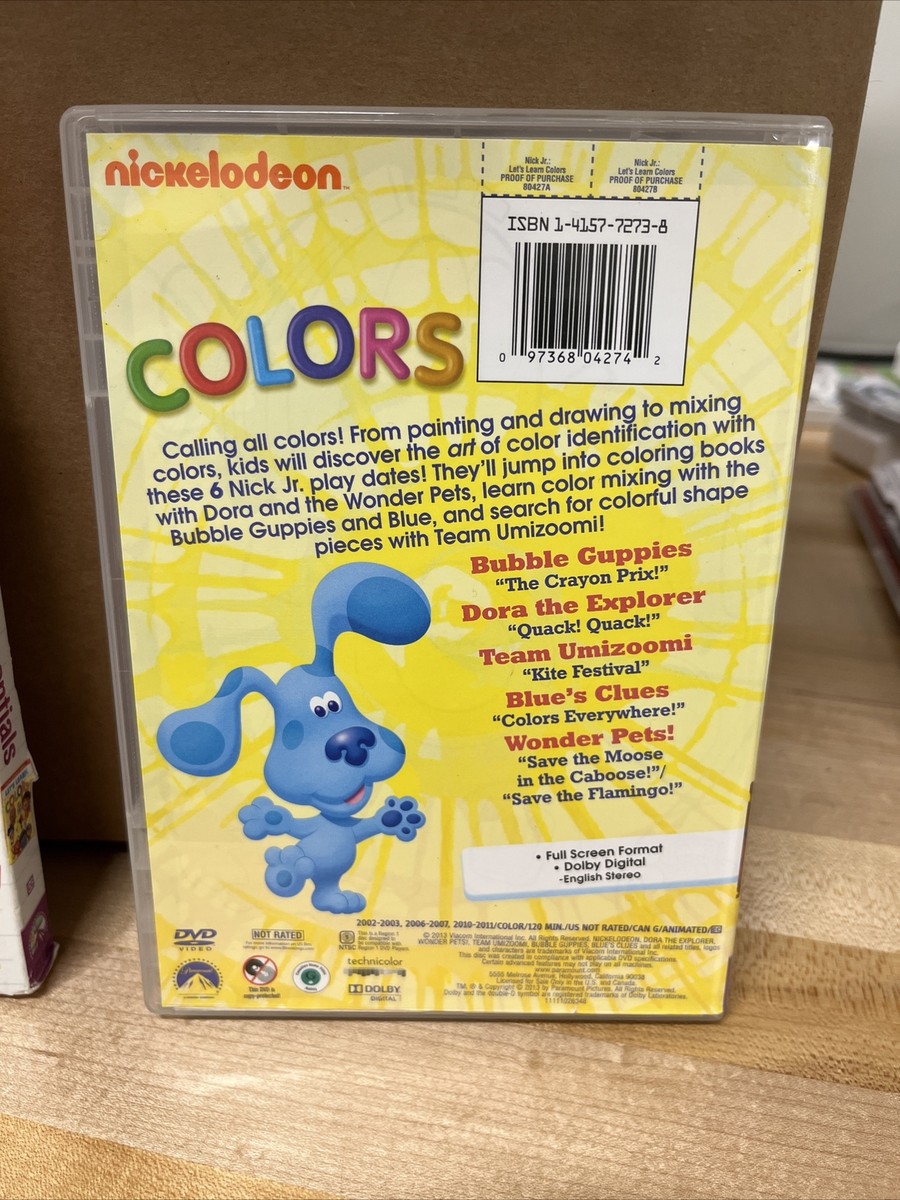 Nickelodeon Lets Learn Colors Dvd Buy & Watch Nick Jr.: Let's Learn: