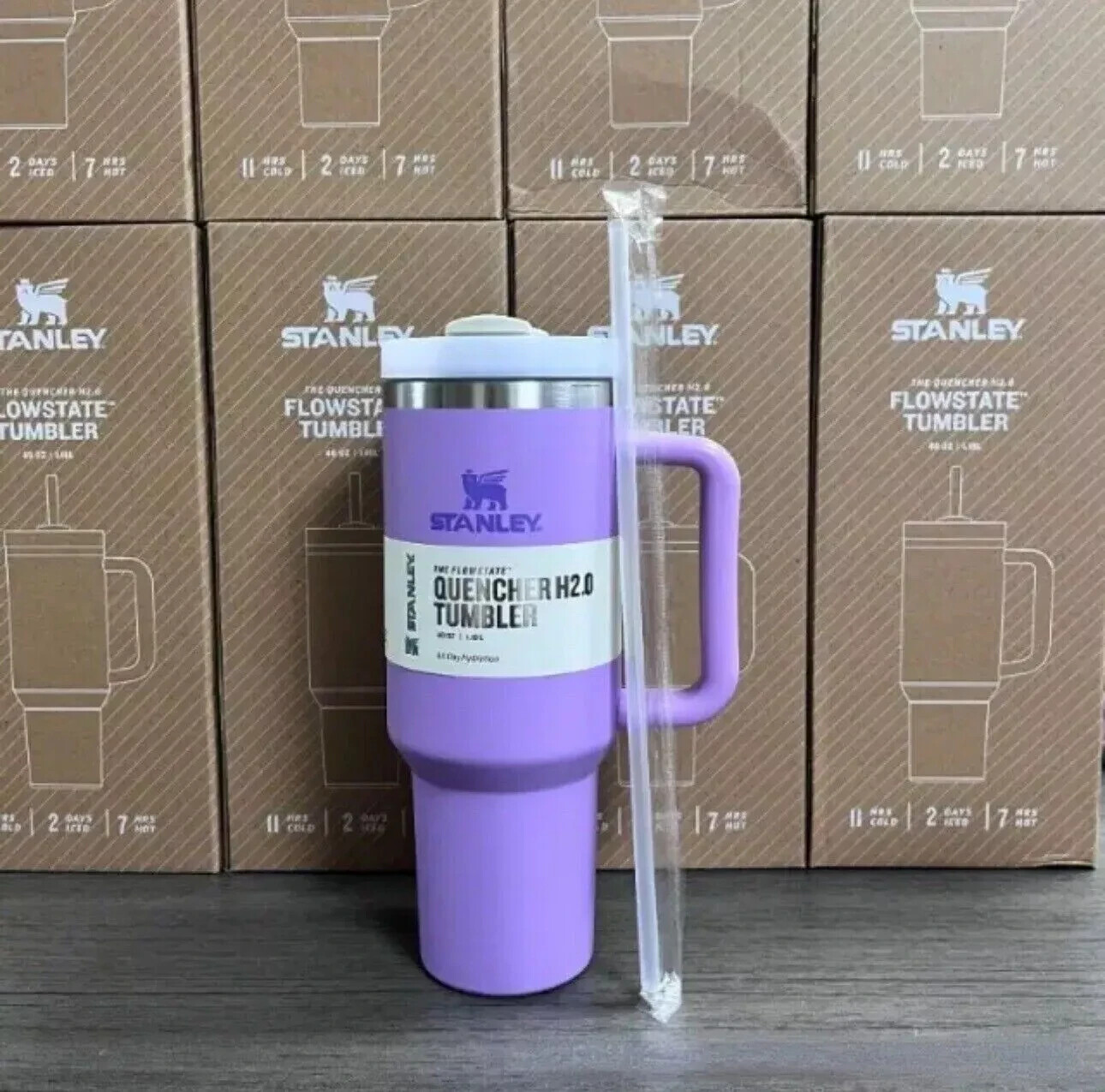 Stanley Lavender Purple 40 Oz Quencher H2.0 Tumbler Limited Edition NEW ...