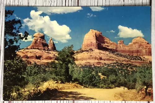 Red Rocks Sandstone Cliffs Scenic Oak Creek Canyon Arizona Vintage ...