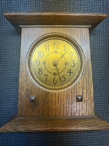 Stickley "Prairie" Oak Mantel Clock in Aurora Finish | eBay
