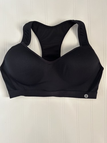 Layer 8 Bra Black SZ M Qwick-Dry Padded Hook & Eye Racerback | eBay
