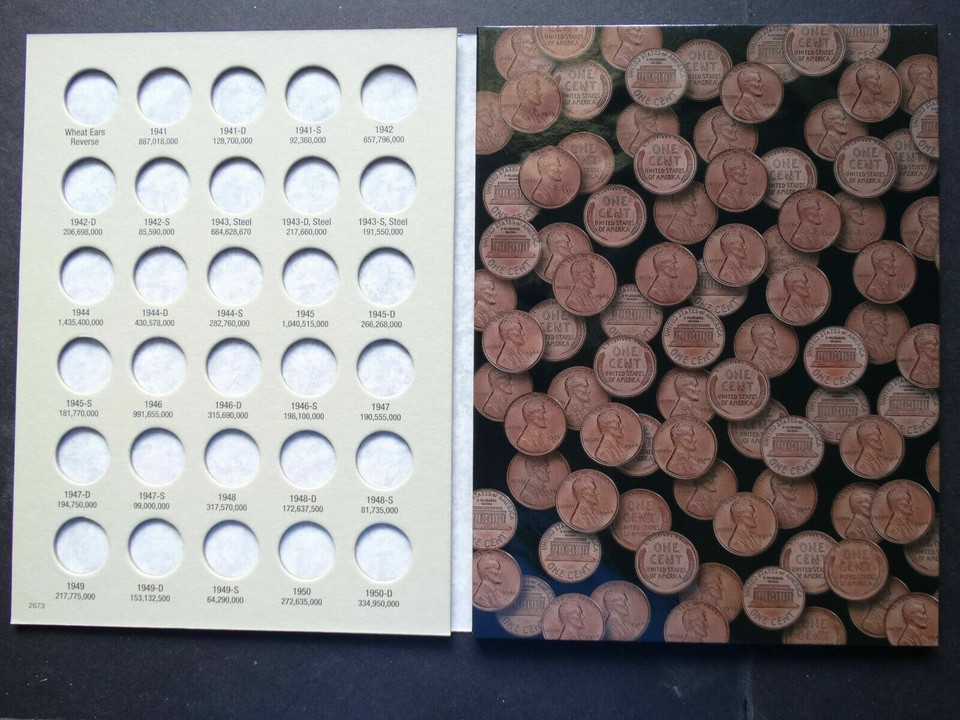 Set of 4 - HE Harris Lincoln Cent Coin Folders Number 1-4 1909-2025 ...