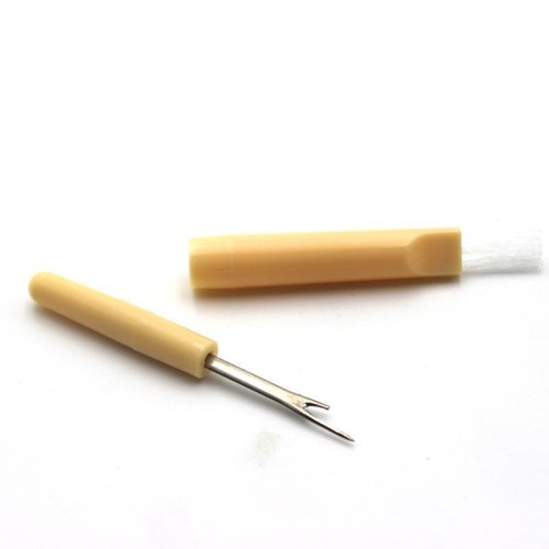 2-in-1 Seam Ripper Manual Brush Thread Unpicker Work Quilter Seamstress ...