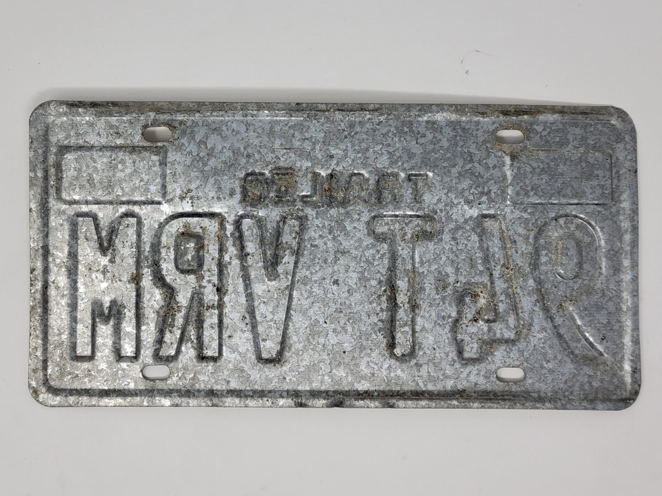 1996 Texas Trailer License Plate - 94T VRM - Vintage | eBay