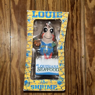 LOUIE THE SHRIMP SGA Bobblehead Nodder New Orleans Hornets Pelicans NBA ...